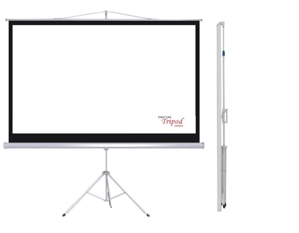 ARROW SIGN, Tripod Mount Projection Screen 84″ Diagonal [50″ Height x ...