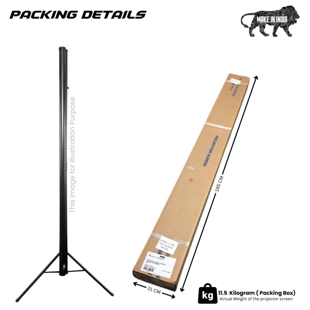 ARROW SIGN, Tripod Mount Projection Screen 84″ Diagonal [50″ Height x ...
